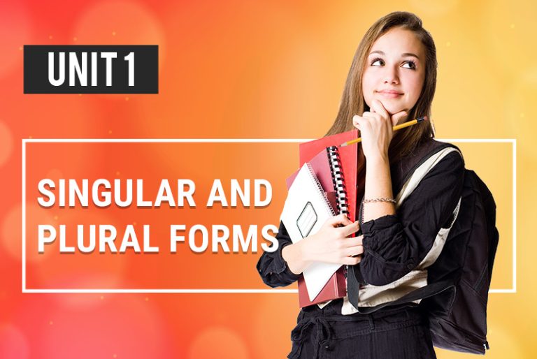 UNIT 1 singular and plural forms - English Test lab